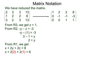 83 matrix notation | PPT