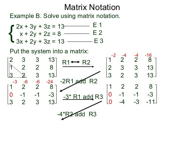 83 matrix notation