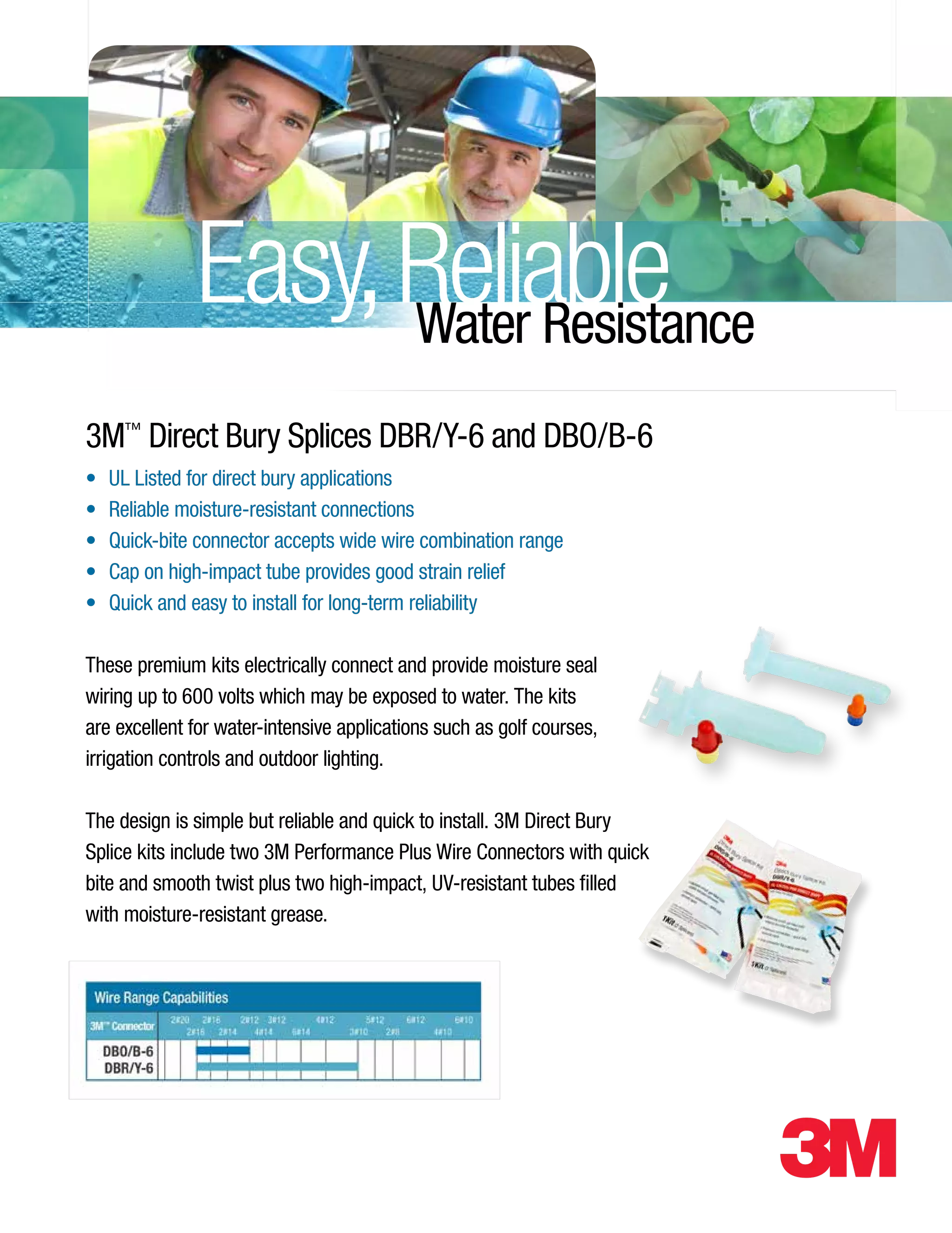 3M Direct Bury Splice Kits DBR/Y-6 and DBO/B-6 - Underground Cable ...