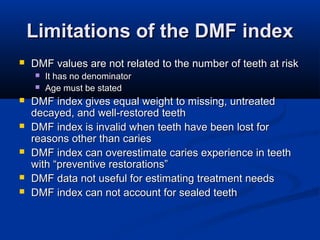 Measuring Dental Caries | PPT