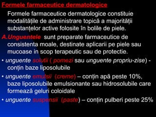 3 medicatia dermatologica | PPT