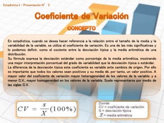 Medidas de Dispersión | PPTX