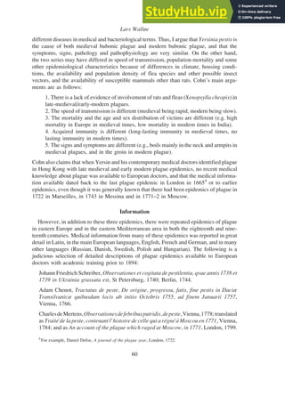 3 Medieval And Modern Bubonic Plague Some Clinical Continuities | PDF