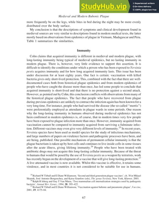 3 Medieval And Modern Bubonic Plague Some Clinical Continuities | PDF