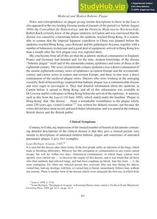 3 Medieval And Modern Bubonic Plague Some Clinical Continuities | PDF