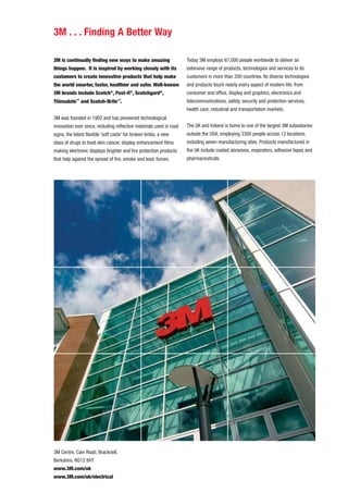 3M Electrical Catalogue - Low & High Voltage Cable Accessories ...