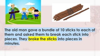The three men and the bundle of sticks | PPTX