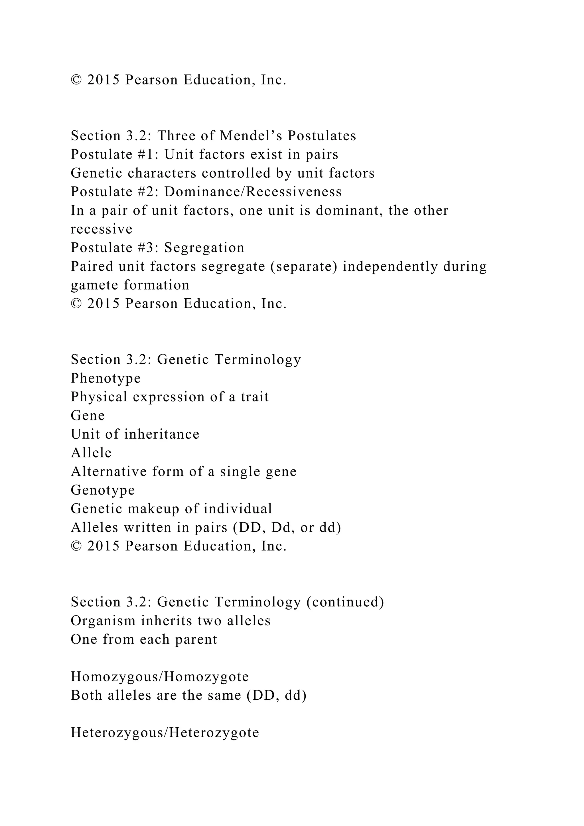 3Mendelian Genetics© 2015 Pearson Education, Inc.Chapt.docx