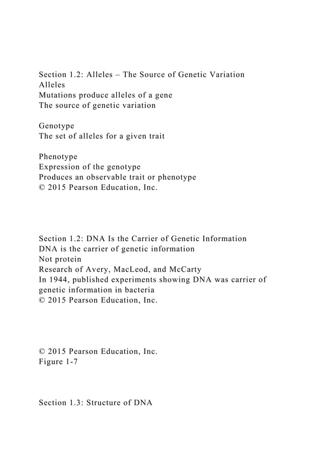 3Mendelian Genetics© 2015 Pearson Education, Inc.Chapt.docx