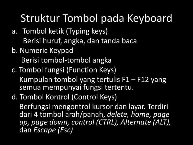 3 menerapkan pengetikan (keyboarding) 10 jari | PPT