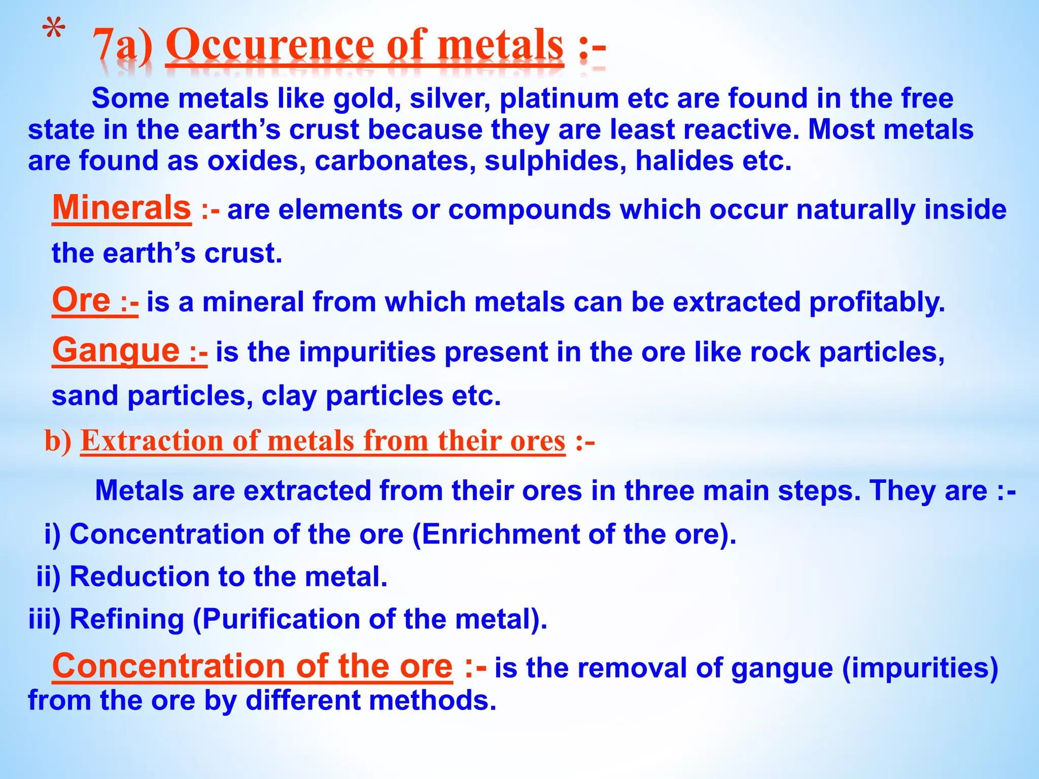 METALS AND NON-METALS (CLASS-8,9) | PPTX