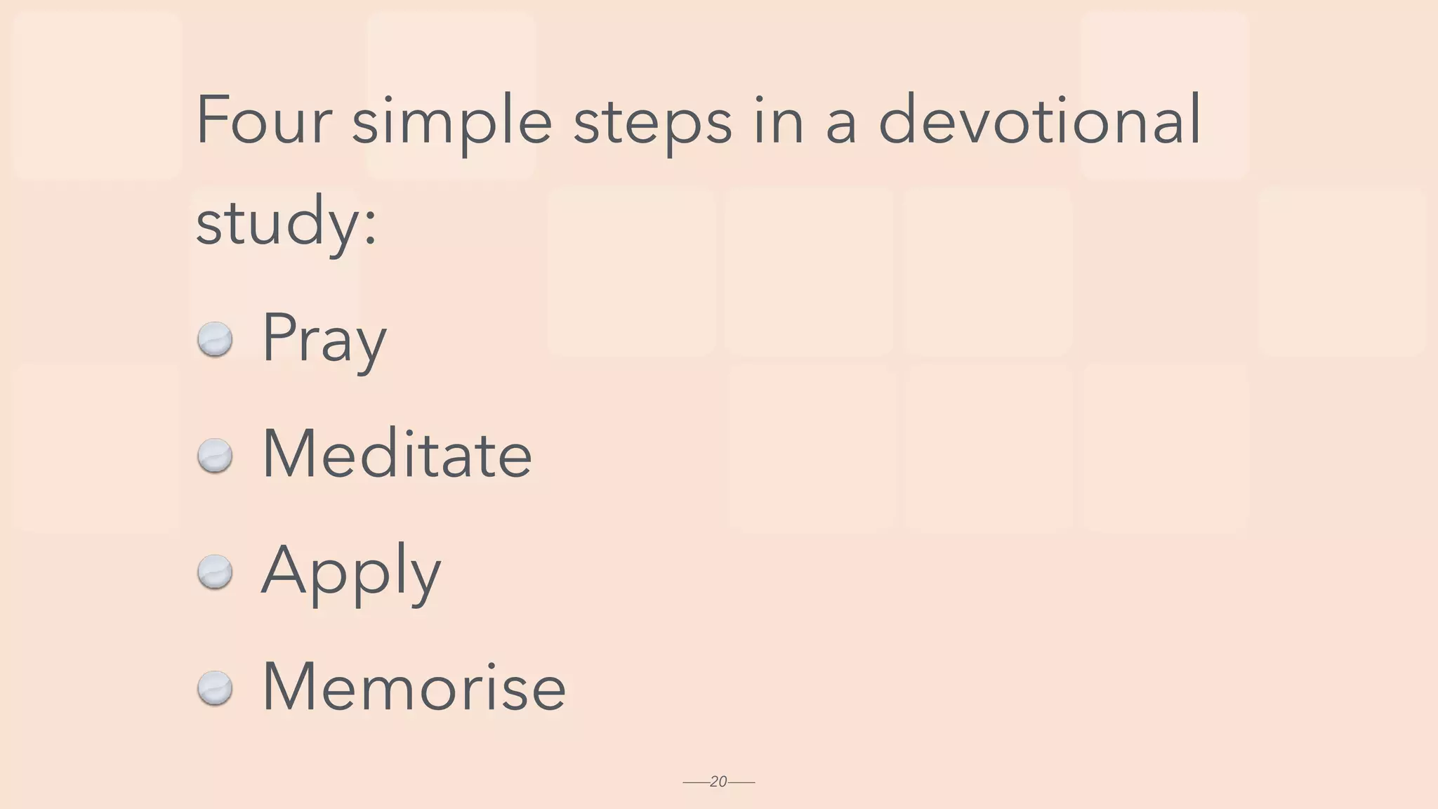 Bible Study Methods—#1 Devotional Method | PPT