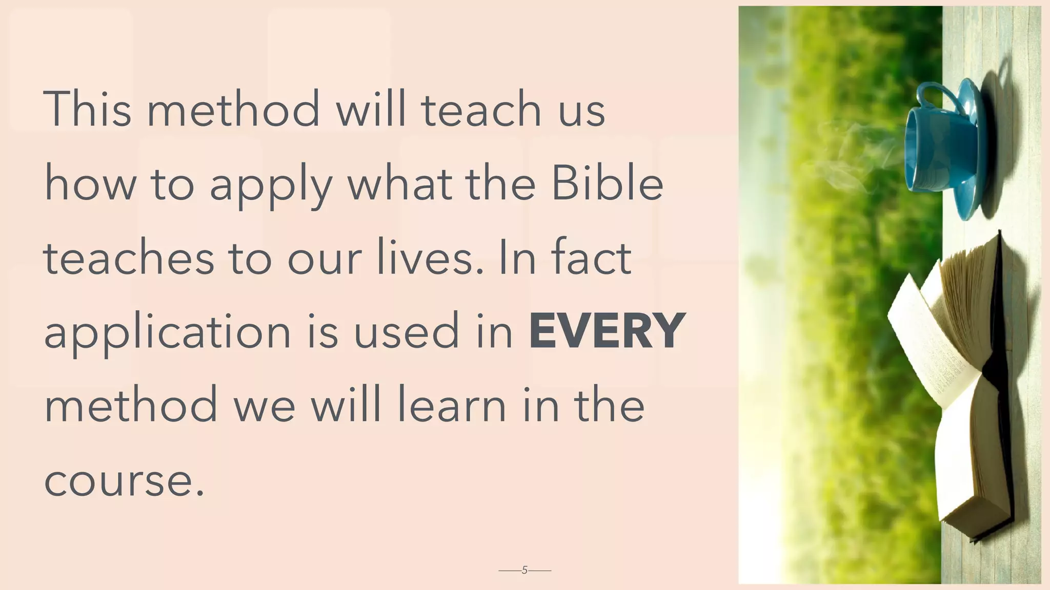 Bible Study Methods—#1 Devotional Method | PPT