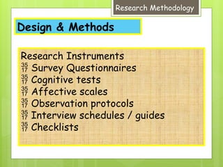(3) Methodology & Design.pptx.Research po | PPT