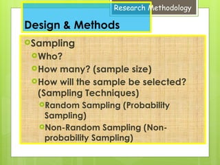 (3) Methodology & Design.pptx.Research po | PPT