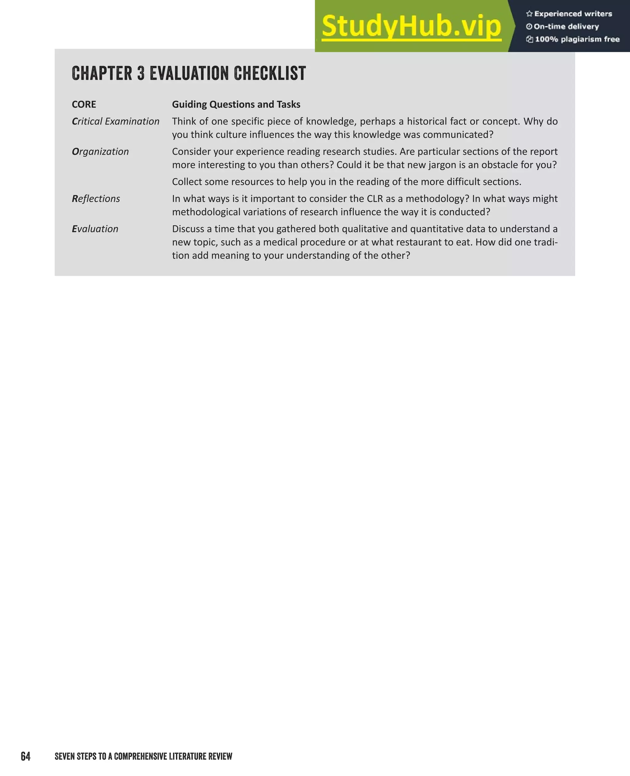 3 METHODOLOGY OF THE LITERATURE REVIEW Chapter 3 Roadmap Background Concepts | PDF