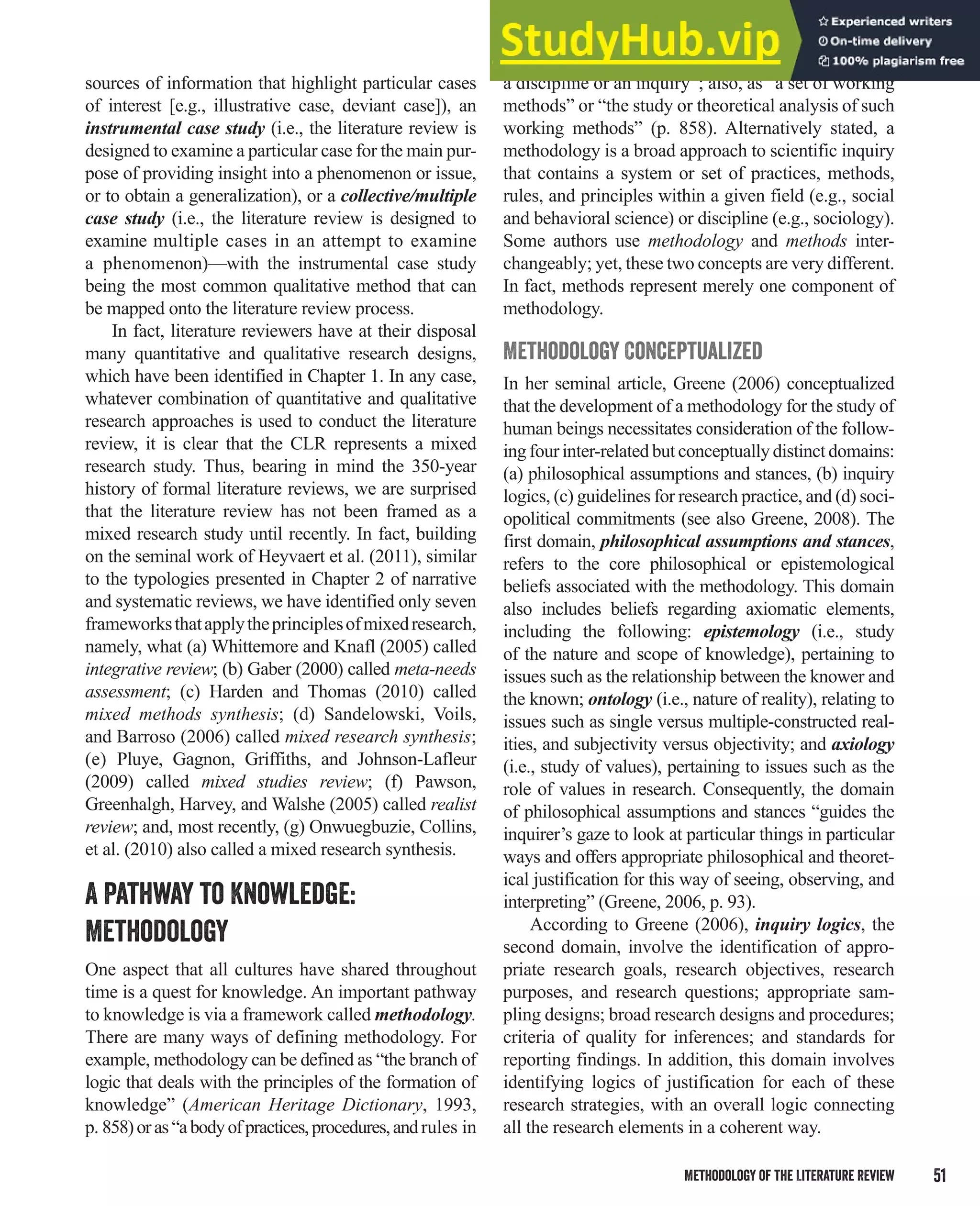 3 METHODOLOGY OF THE LITERATURE REVIEW Chapter 3 Roadmap Background ...