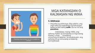 3Mga Kalikasan ng Wika FIL3.pptx UNANG MARKAHAN | PPTX