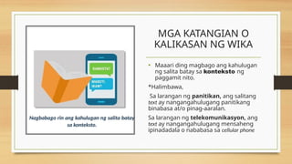 3Mga Kalikasan ng Wika FIL3.pptx UNANG MARKAHAN | PPTX