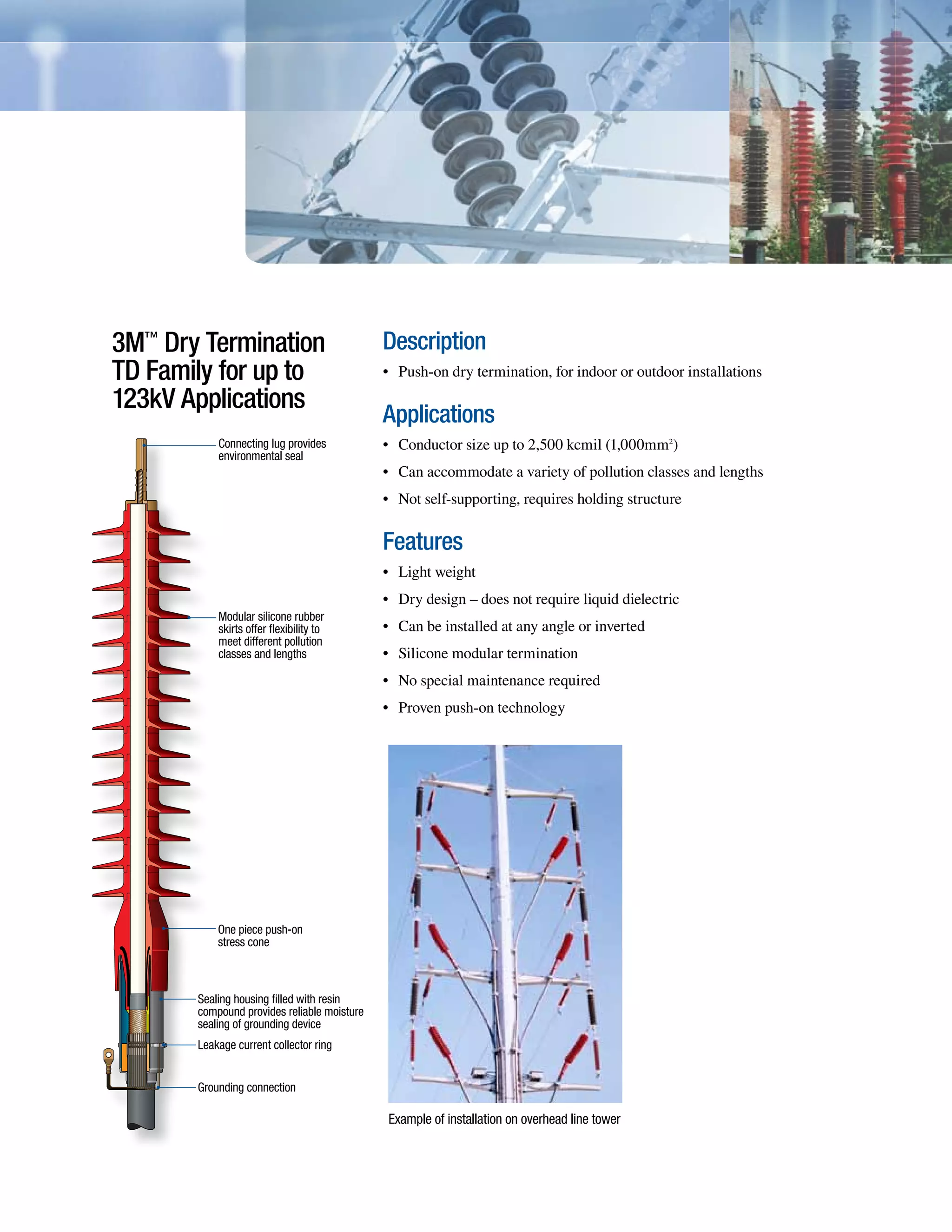 3M High Voltage Joints, Terminations & Accessories | PDF