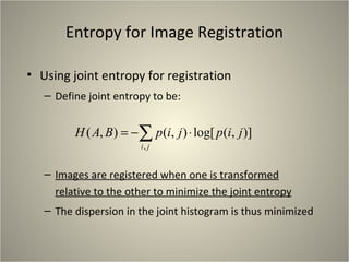 Mutual Information Algorithm applied to rigid registration | PDF
