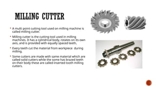 Milling Machine Cutters and types .pptx