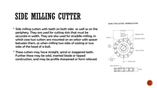 Milling Machine Cutters and types .pptx