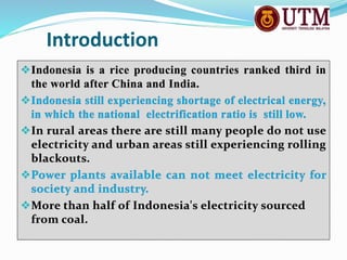 The Utilization Potential of Rice Husk as an Alternative Energy Source ...
