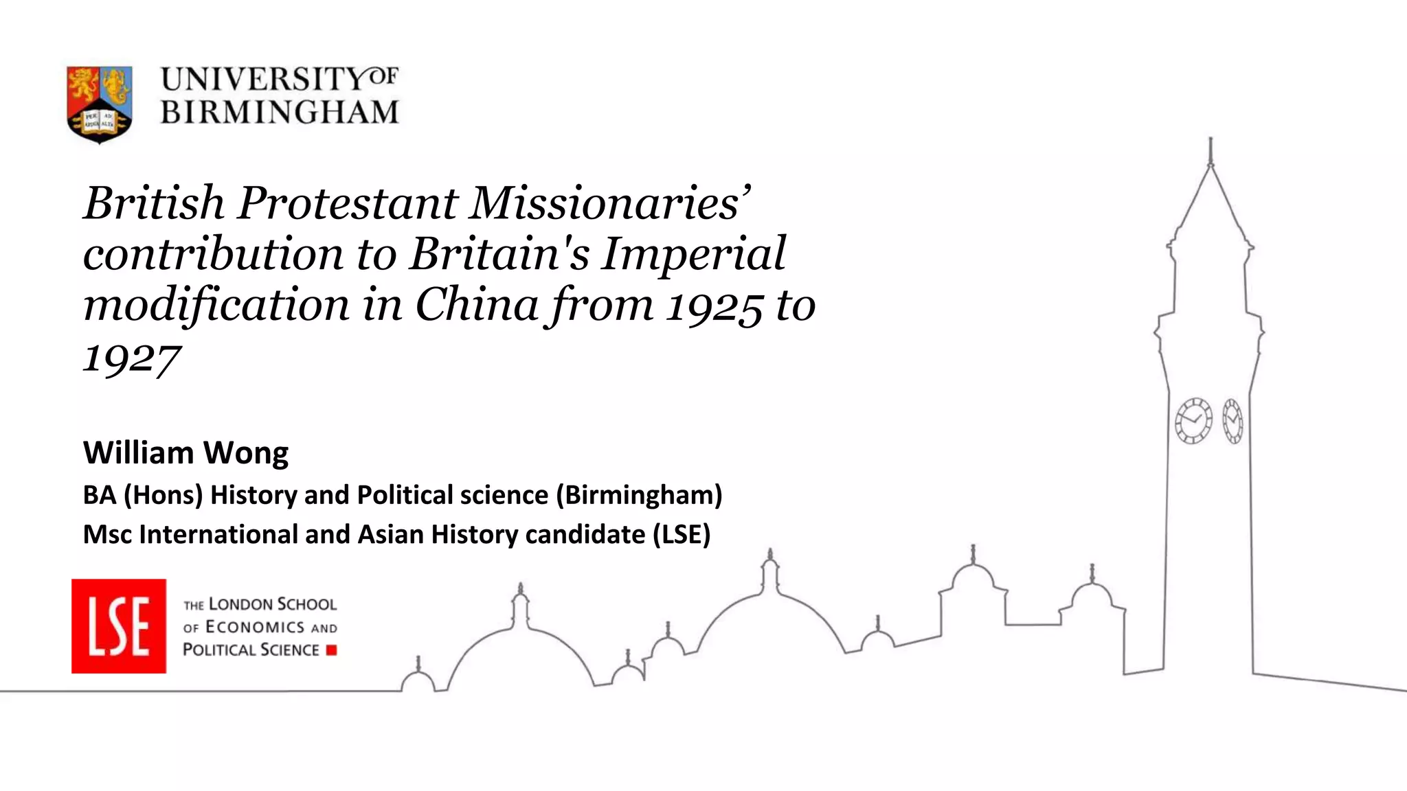 British Protestant Missionaries’ contribution to Britain's Imperial ...
