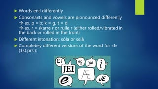 Svenja's 3 Minute Presentation about Norwegian Dialects | PPT