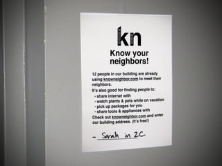 Know Your Neighbors | PPT