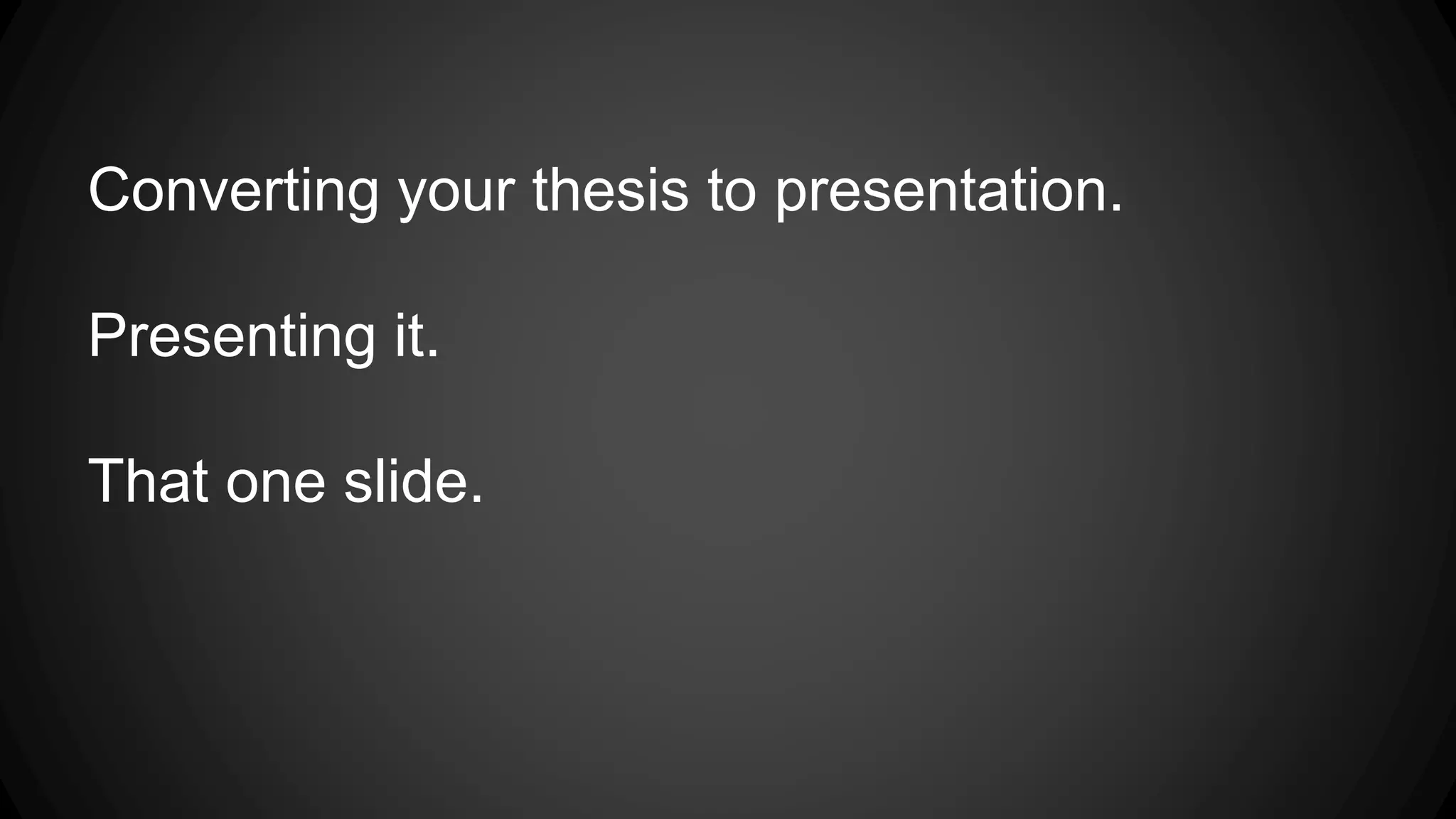 3 minute presentation | PPTX