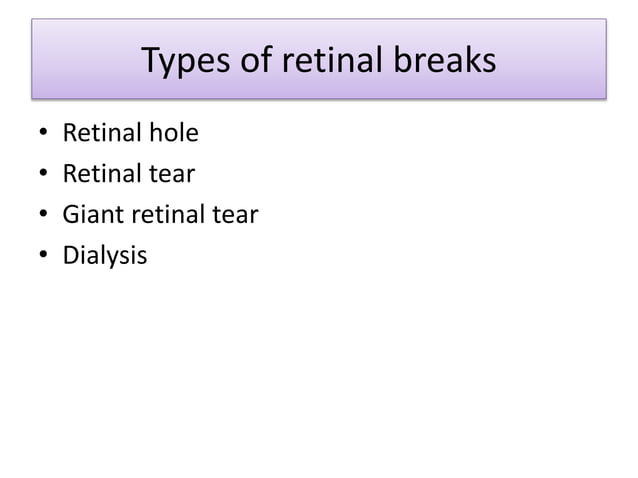 3 mirror, retinal break.pptx | Eye and Vision Conditions | Diseases and ...