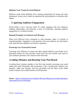 3 Mistakes That are Killing Your Social Media Post Reach and How to ...