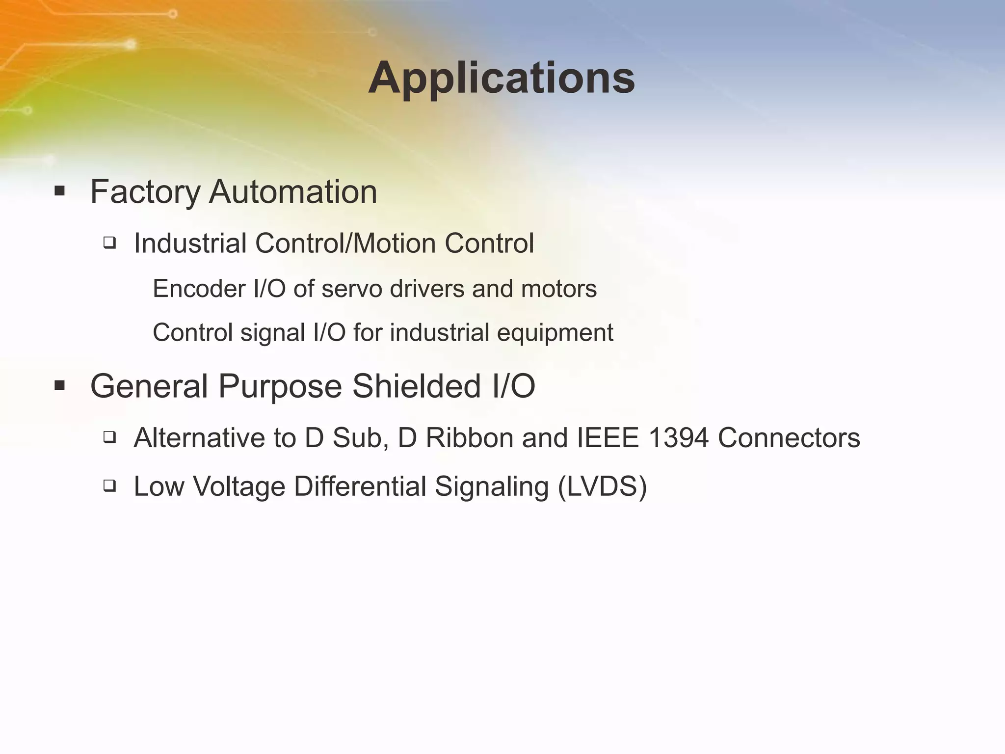 Shielded Compact Ribbon (SCR) Connectors | PPT
