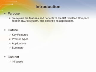 Shielded Compact Ribbon (SCR) Connectors | PPT