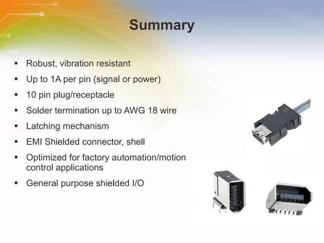 Shielded Compact Ribbon (SCR) Connectors | PPT | Computing | Technology ...