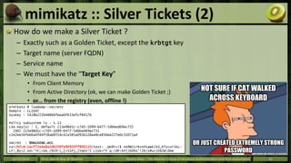 BlueHat 2014 - The Attacker's View of Windows Authentication and Post Exploitation | PPT