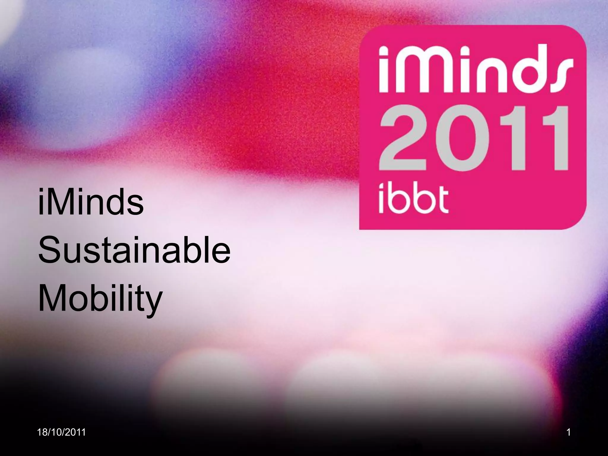 Ilse Roelants - mobility setting the scene | PPT