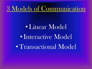 3 models of communication | PPTX