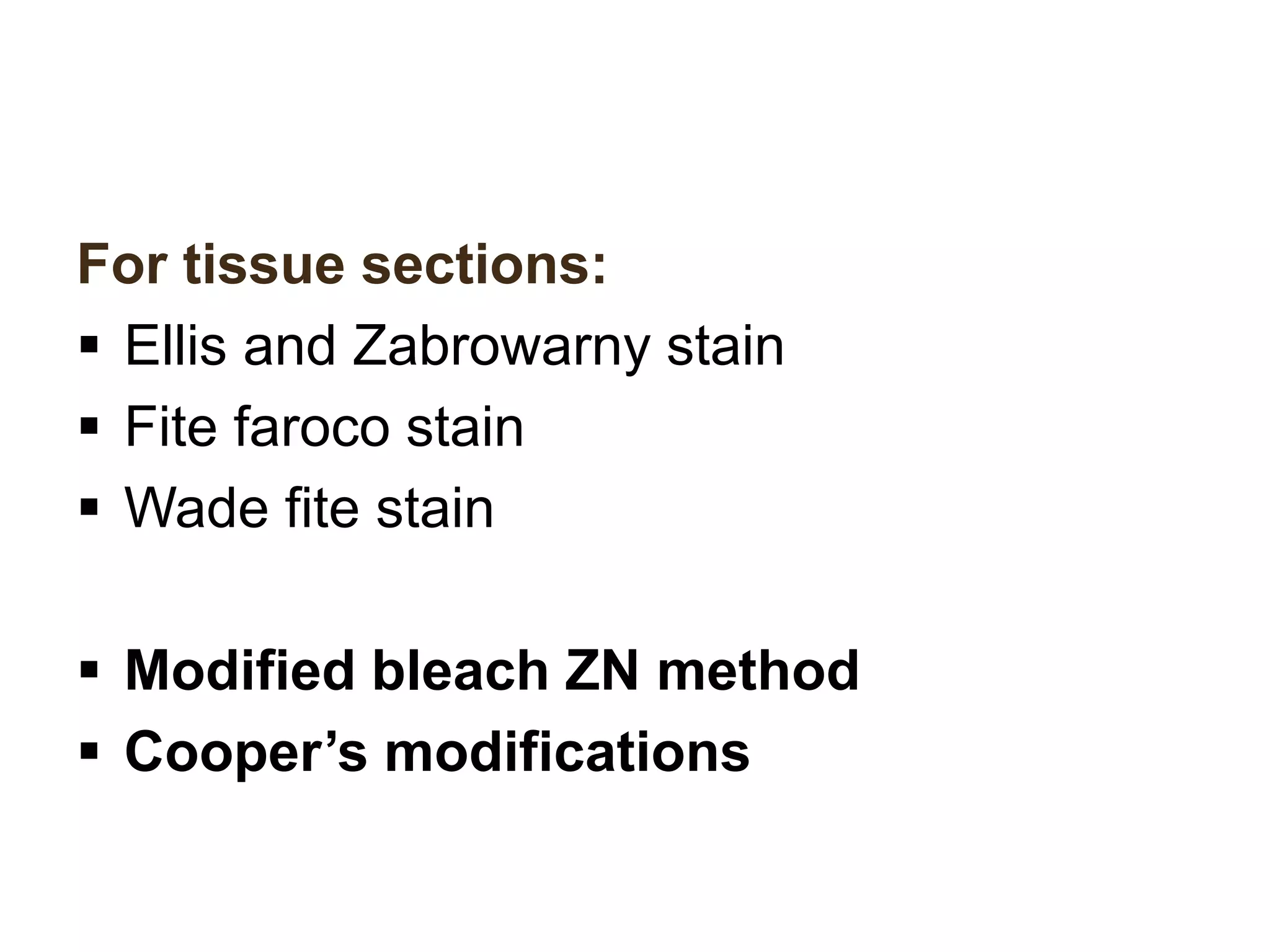Modified Ziehl-Neelsen Stain | PPTX