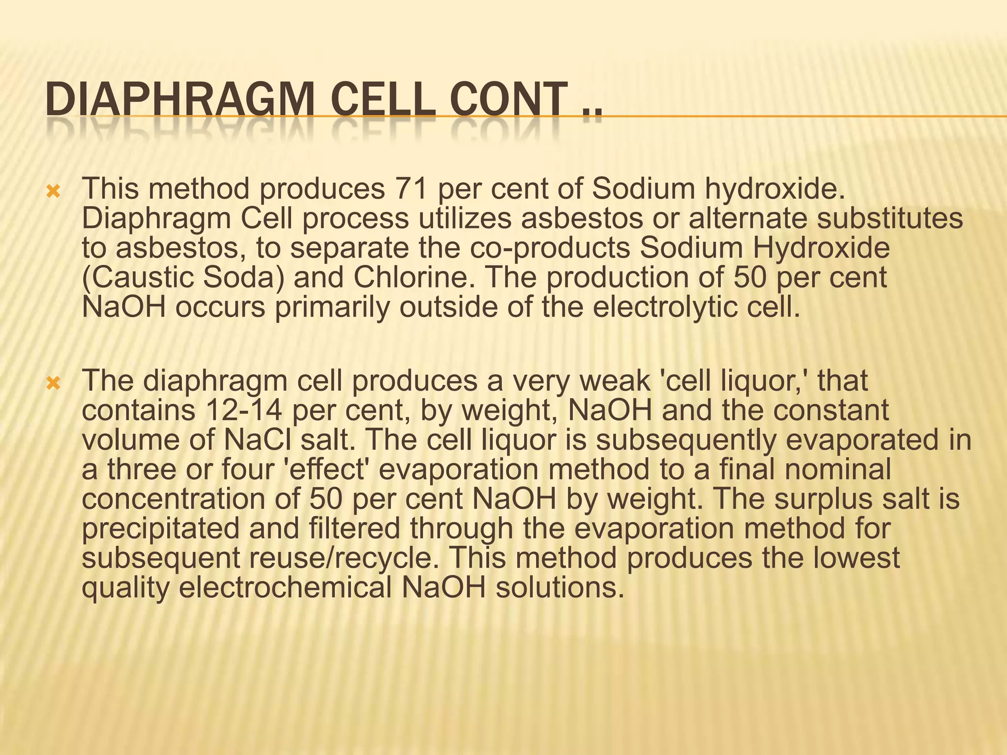 3 modren sodium hydroxide manufacturing methods | PPTX