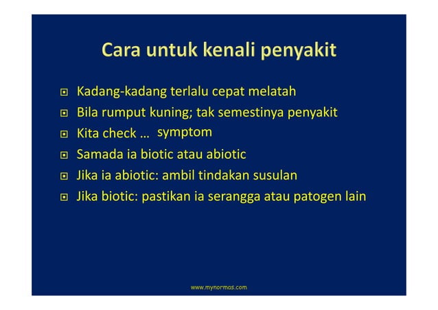 Diagnosis penyakit rumput | PPT