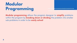 Algorithm and Programming II - 3. Modular Programming | PDF