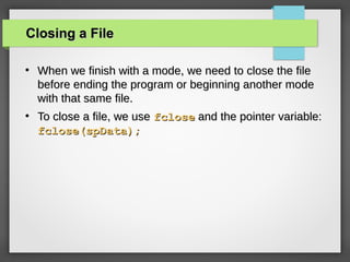 Module 03 File Handling in C | PDF