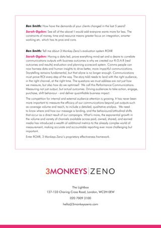 Future proofing in-house PR teams - 3 monkeys | ZENO | PDF