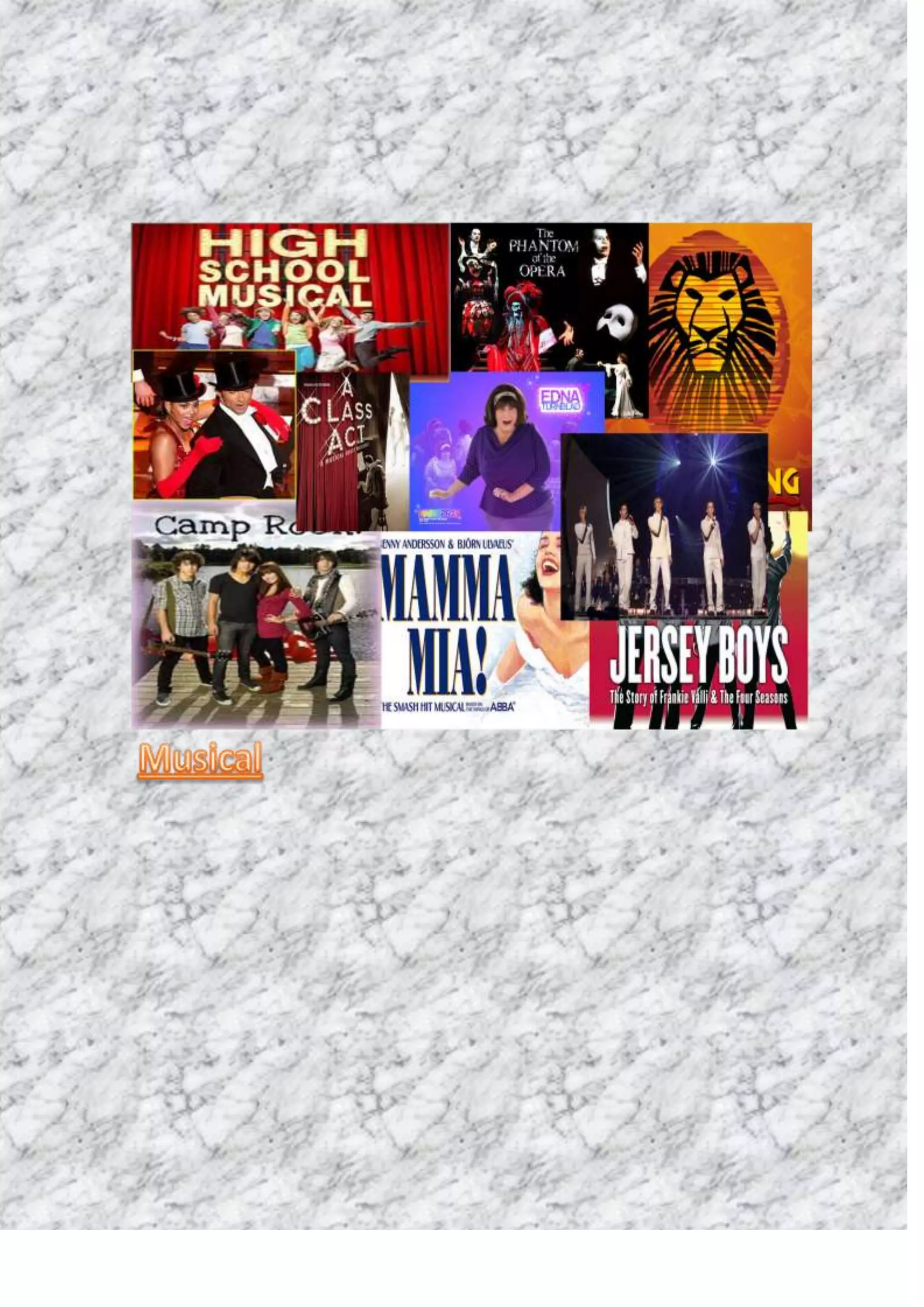 3 montages of different live performances | DOCX