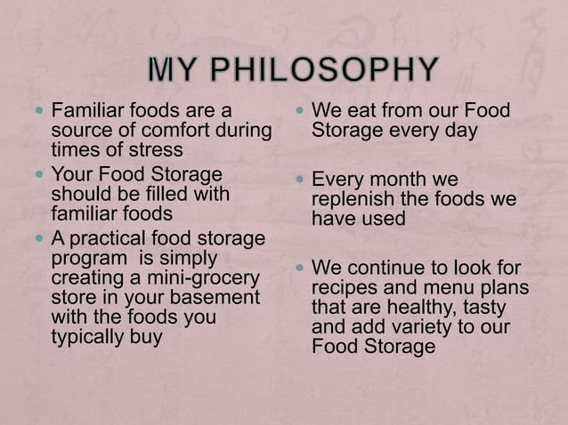 Food Storage Basics | PPTX | Grocery Shopping | Shopping