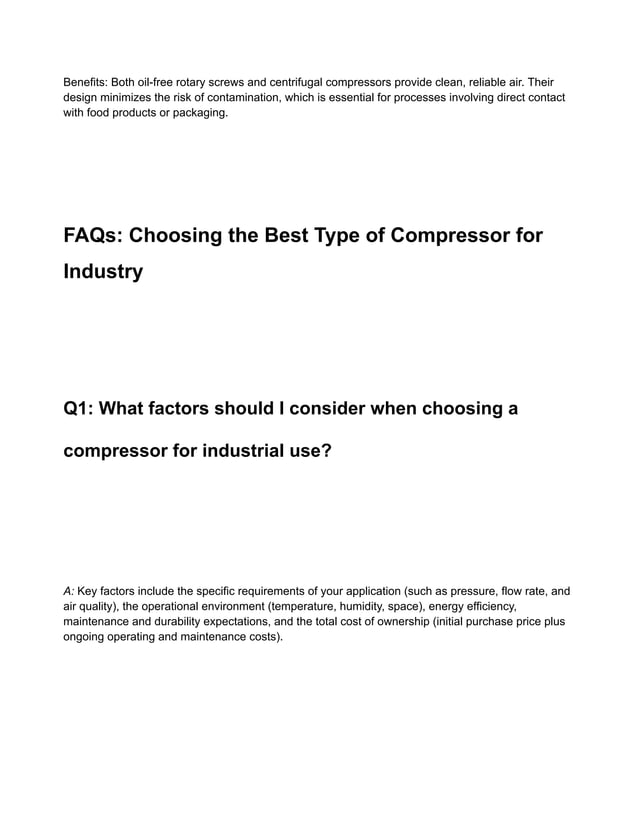 3 Most Common Types of Industrial Compressors_ Which Type of Compressor ...