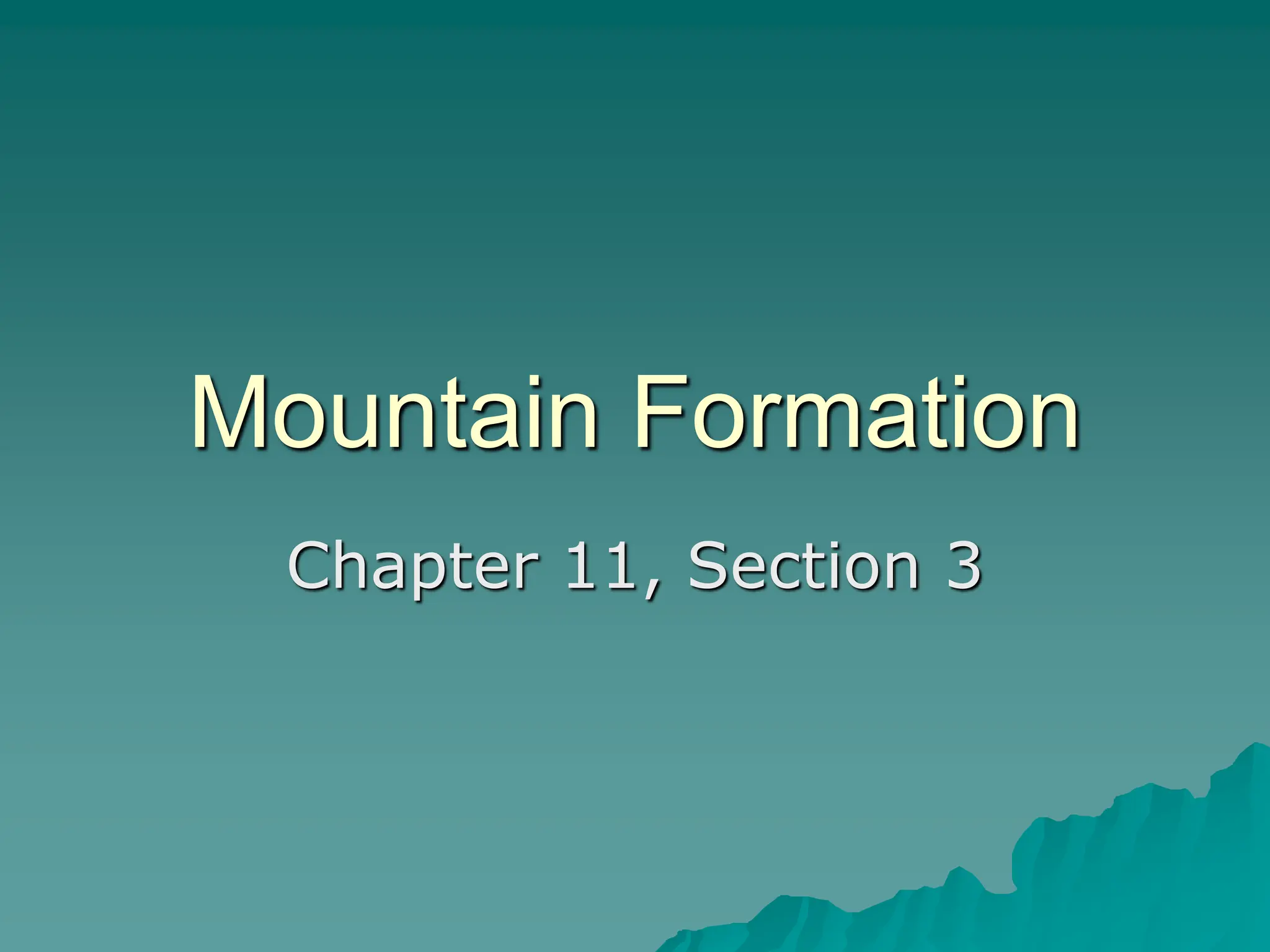 3 Mountain Formation PLATE TECTONICS.ppt